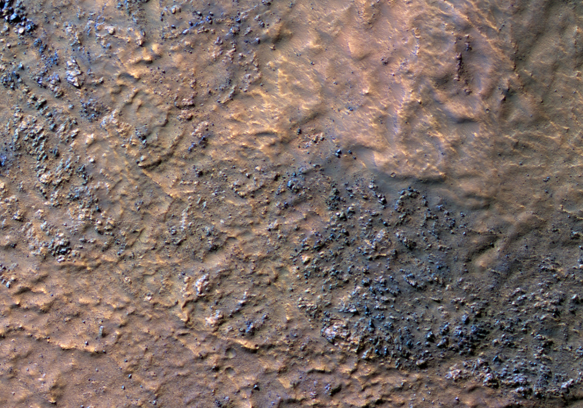 Boulders on the Floor of Hellas Basin | Mars From Space