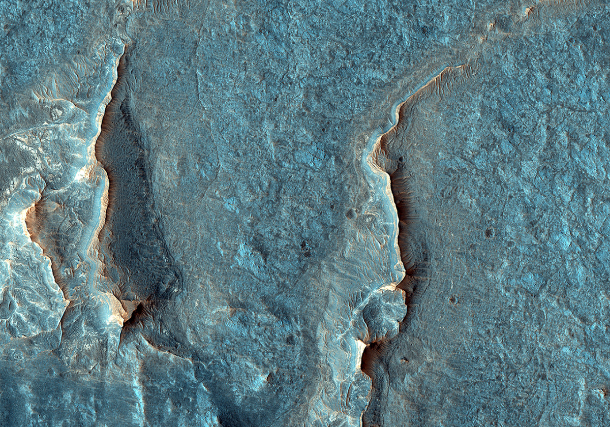 Inverted Channels Near Juventae Chasma | Mars From Space
