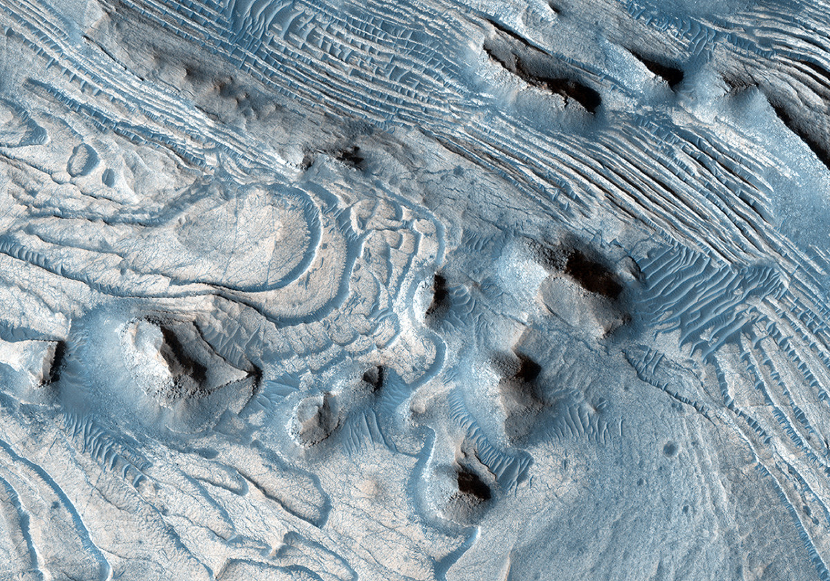 Faults and Folds in Western Candor Chasma | Mars From Space
