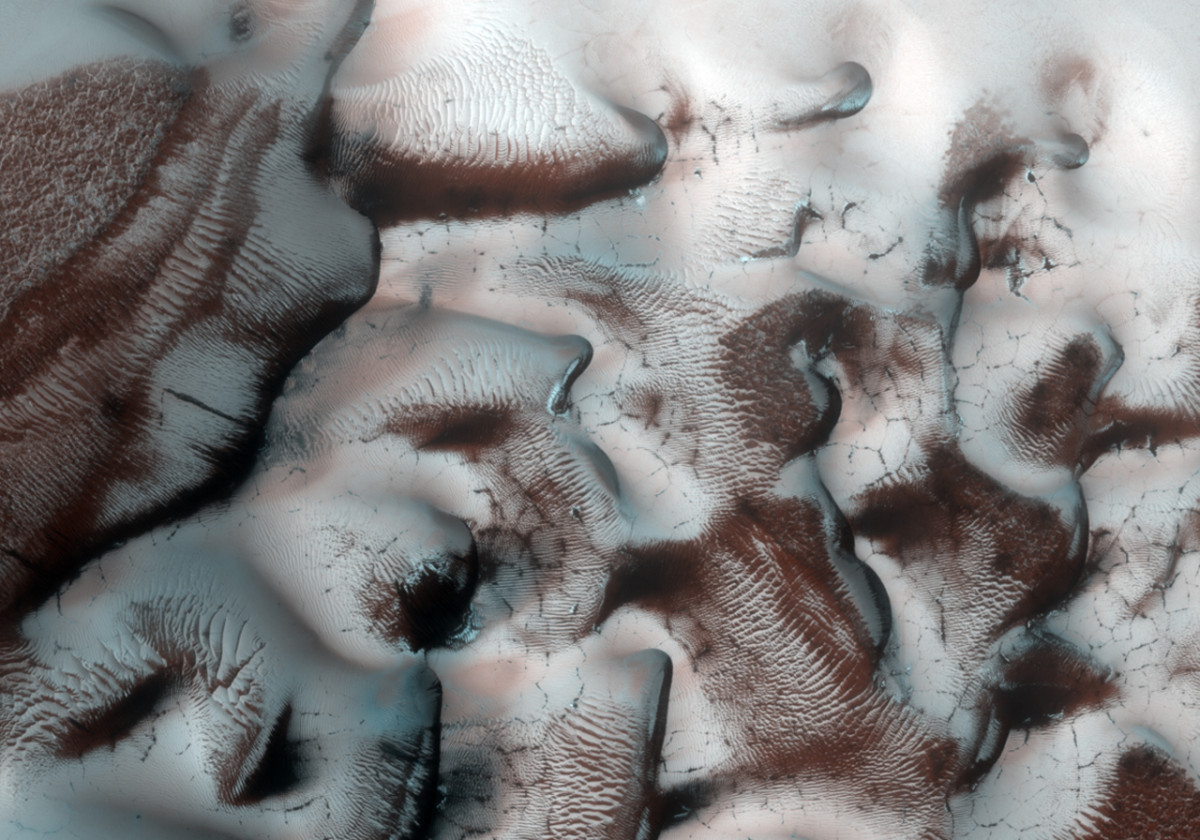 Changing Frost Patterns in Louth Crater | Mars From Space