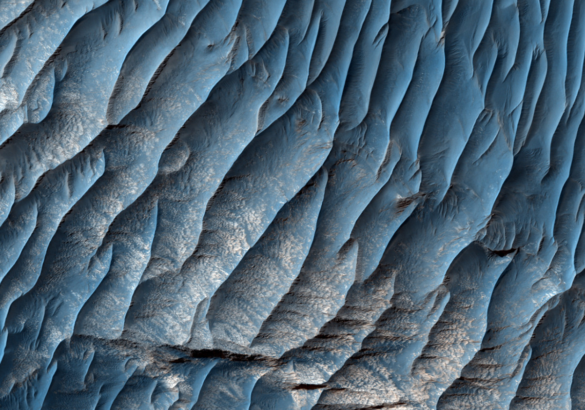 Eroded Sediments in West Candor Chasma | Mars From Space
