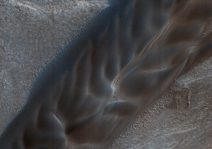 Scarp-Fed Dark Dunes | Mars From Space