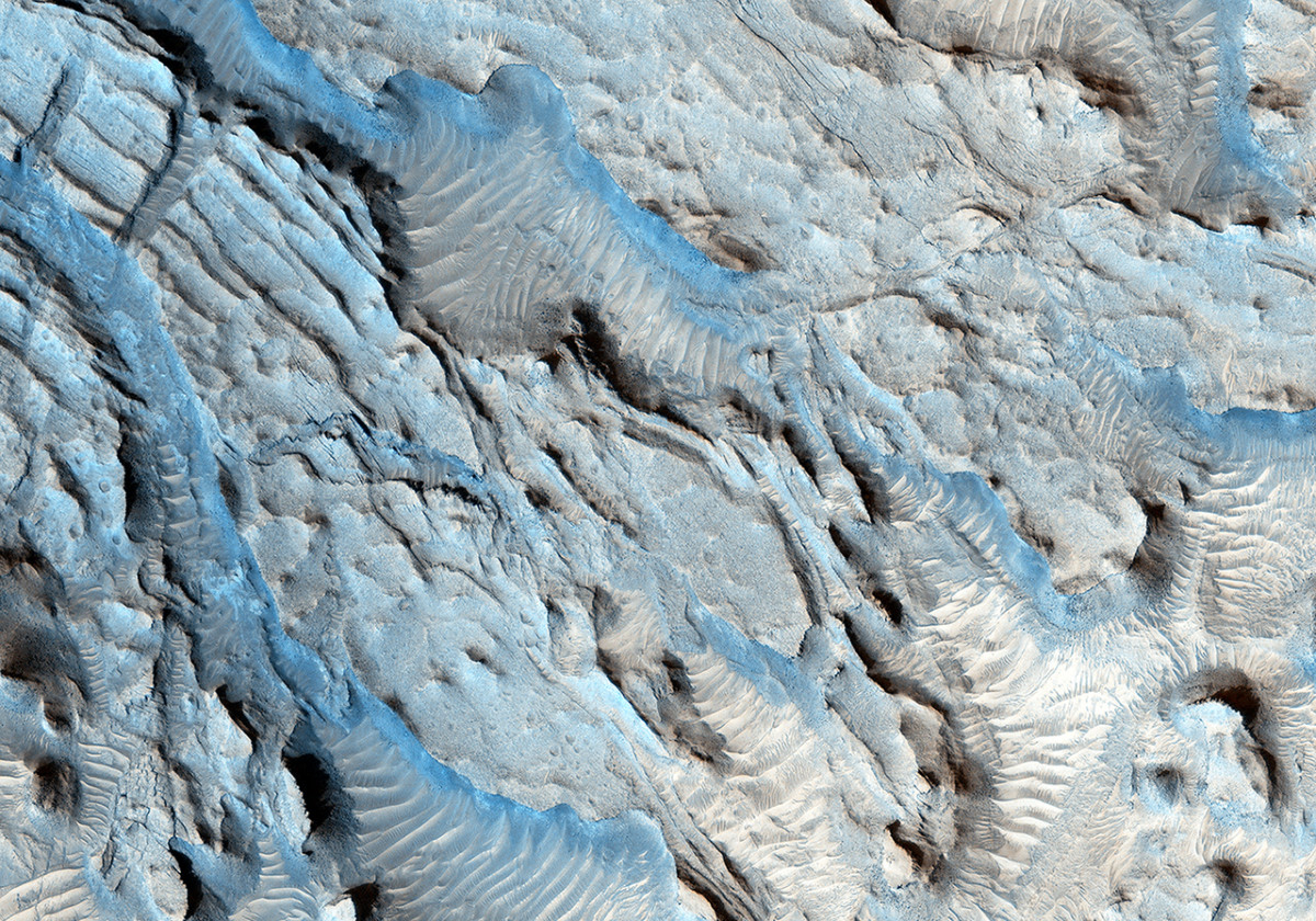 Small Channels and a Rocky Patch in the Cydonia Region | Mars From Space